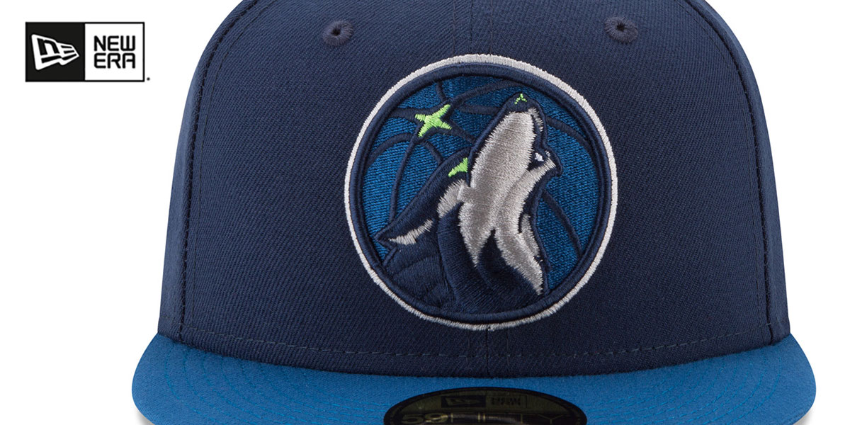 Minnesota Timberwolves 2T NBA TEAM-BASIC Navy-Blue Fitted Hat