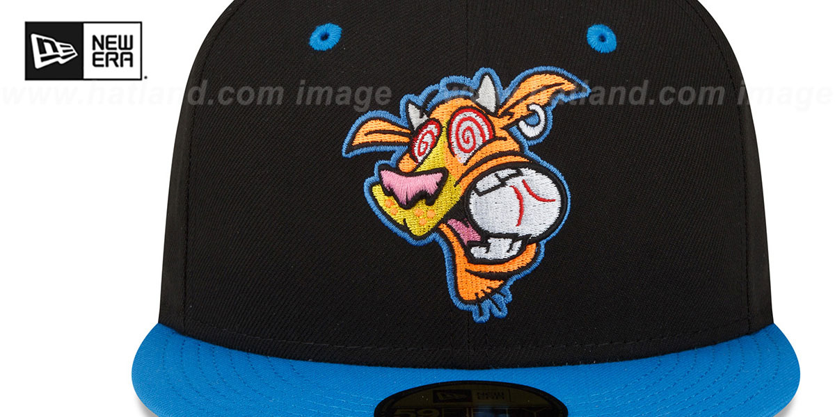 Rocket City Trash Pandas COPA Black-Blue Fitted Hat