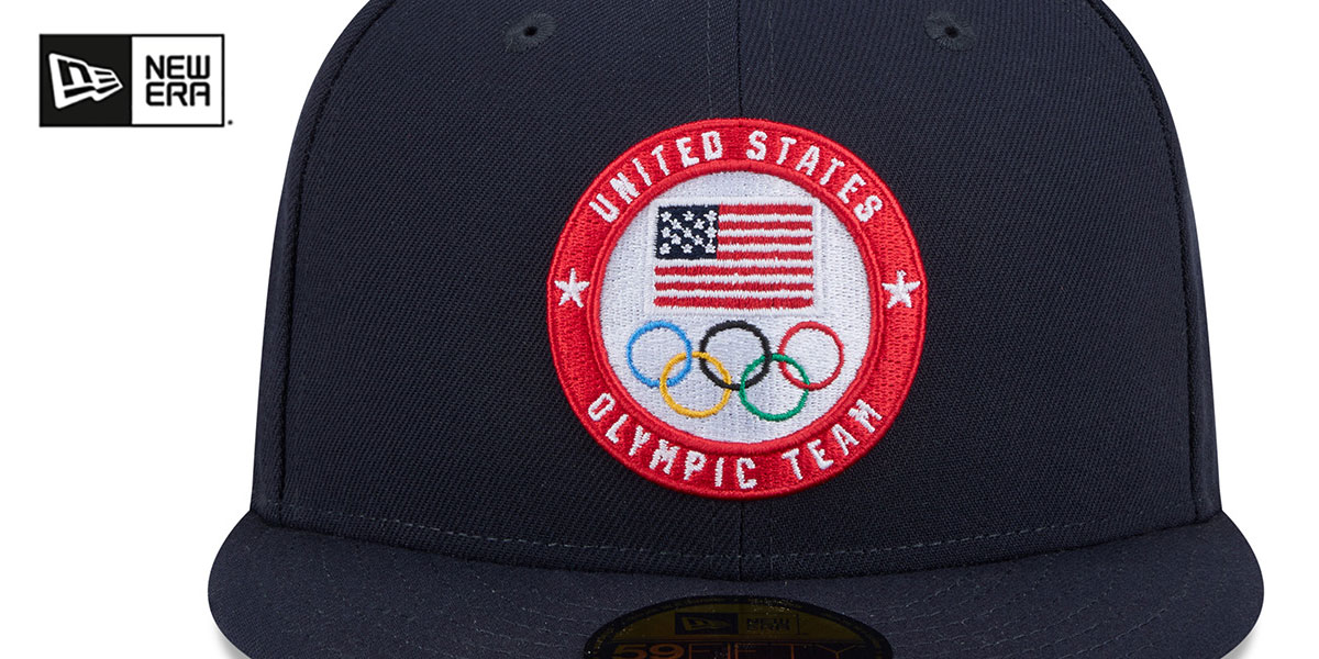 American United States PC TEAM USA Navy Fitted Hat
