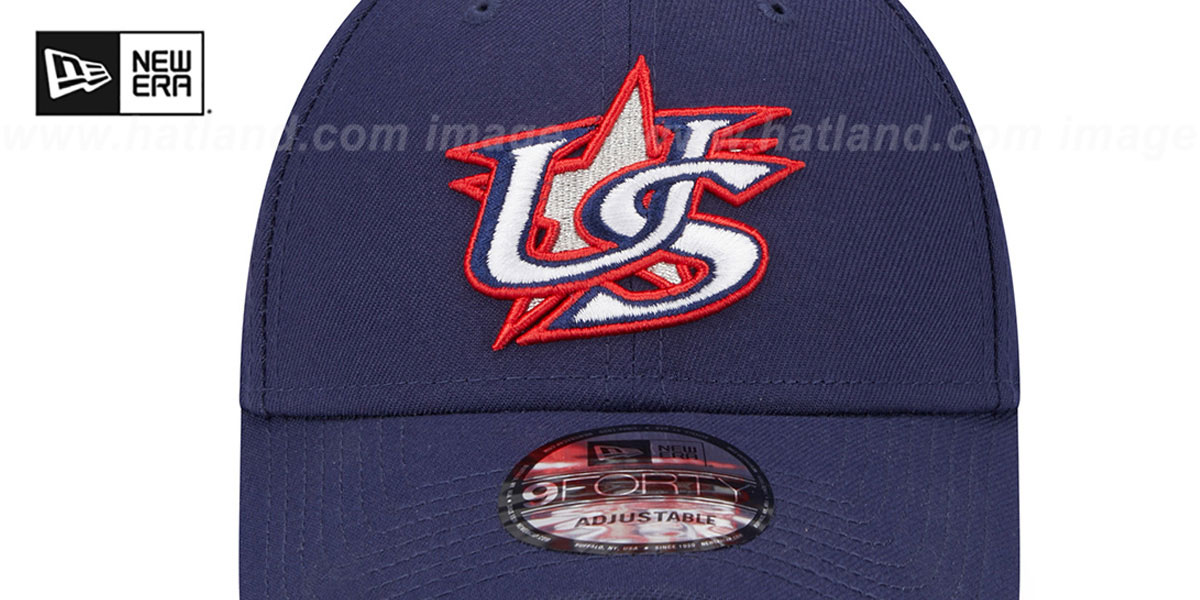 USA 2023 WBC GAME STRAPBACK Navy Hat by New Era