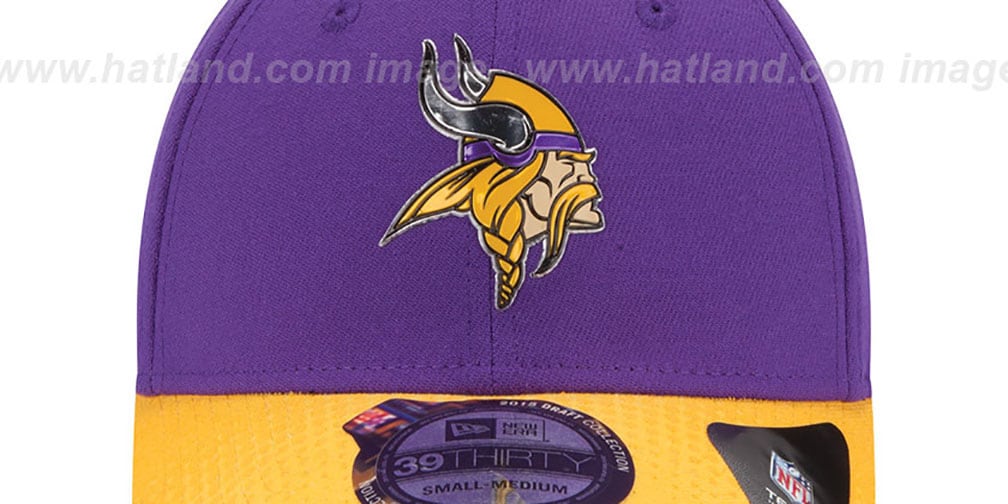 Minnesota Vikings 2015 NFL DRAFT FLEX Hat by New Era