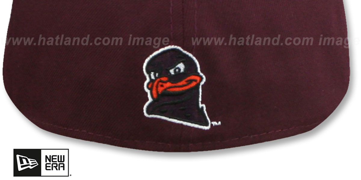 Virginia Tech NCAA TEAM-BASIC Maroon Fitted Hat by New Era