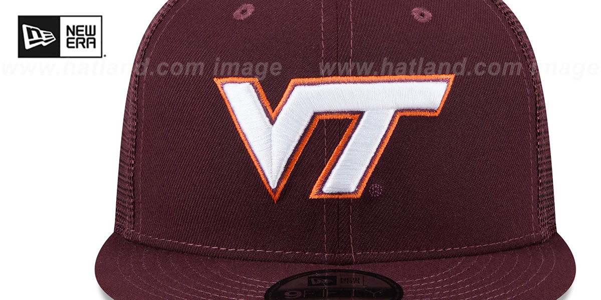 Virginia Tech TEAM-BASIC TRUCKER SNAPBACK Maroon Hat