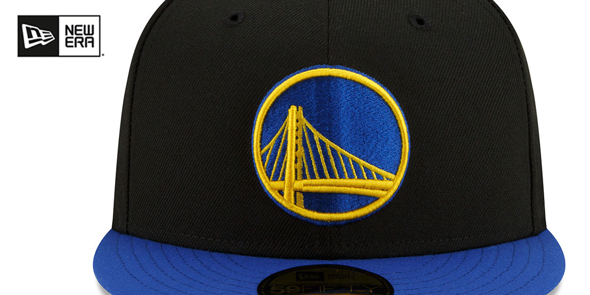 Golden State Warriors 2T NBA TEAM-BASIC Black-Royal Fitted Hat