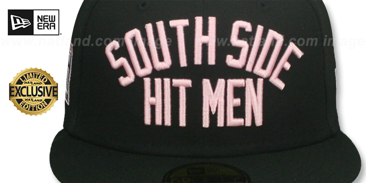 Chicago White Sox SOUTHSIDE HITMEN PATCH-BOTTOM Black-Pink Fitted