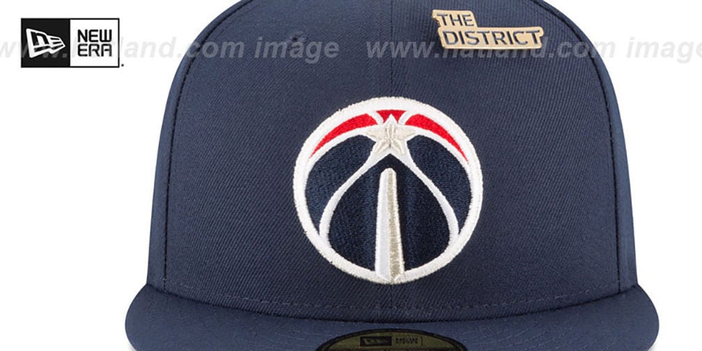 Washington Wizards 2018 NBA DRAFT Navy Fitted Hat by New Era