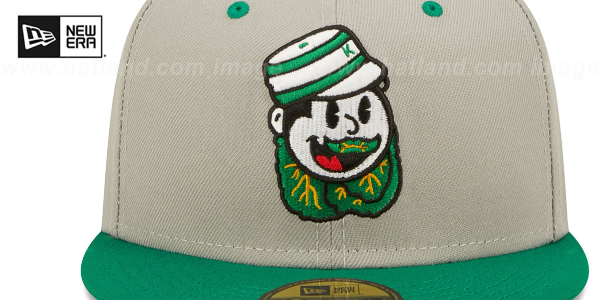Down East Wood Ducks THEME NIGHT Grey-Kelly Fitted Hat