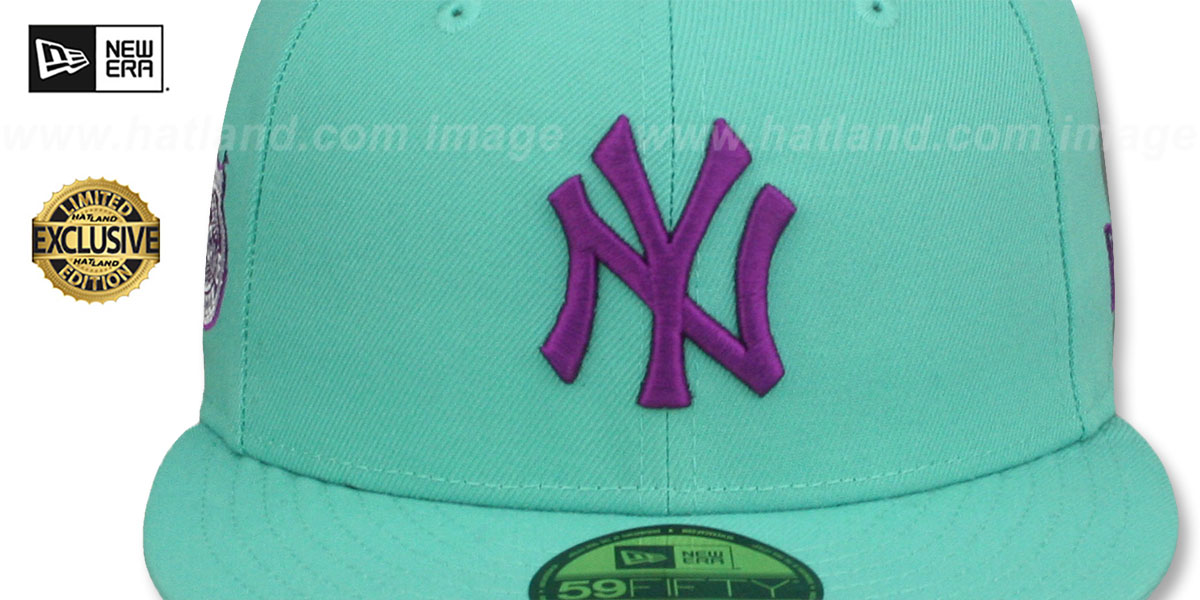 New York Yankees 2008 ALL STAR GAME PURPLE-BOTTOM Mint Fitted Hat