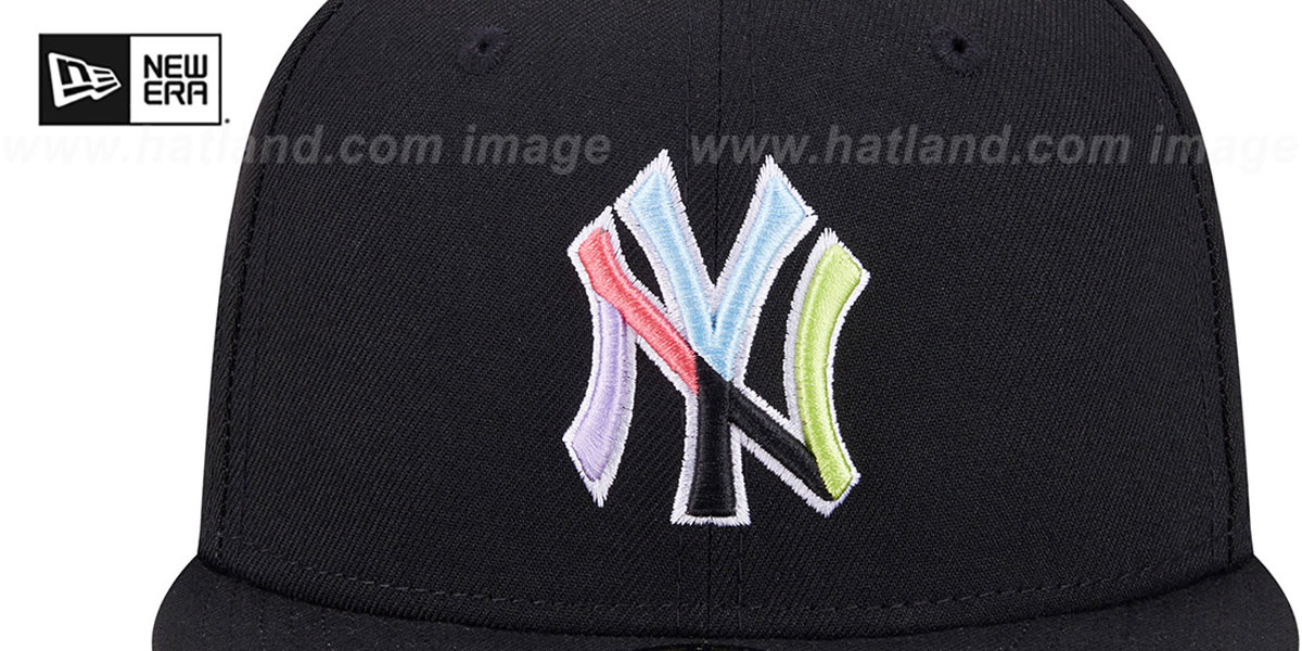 New York Yankees COLOR PACK SIDE-PATCH Black Fitted Hat