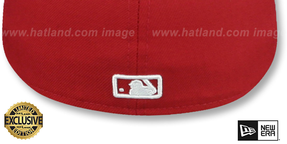 New York Yankees TEAM-BASIC Red-White Fitted Hat by New Era