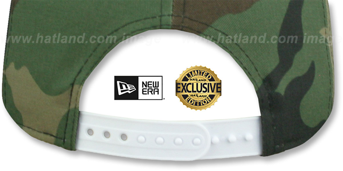 New York Yankees TEAM-BASIC SNAPBACK Army Camo-White Hat