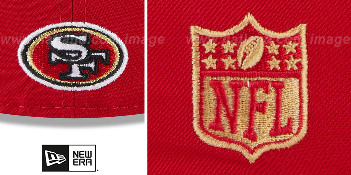 San Francisco 49ers 2023 NFL DRAFT Red Fitted Hat by New Era