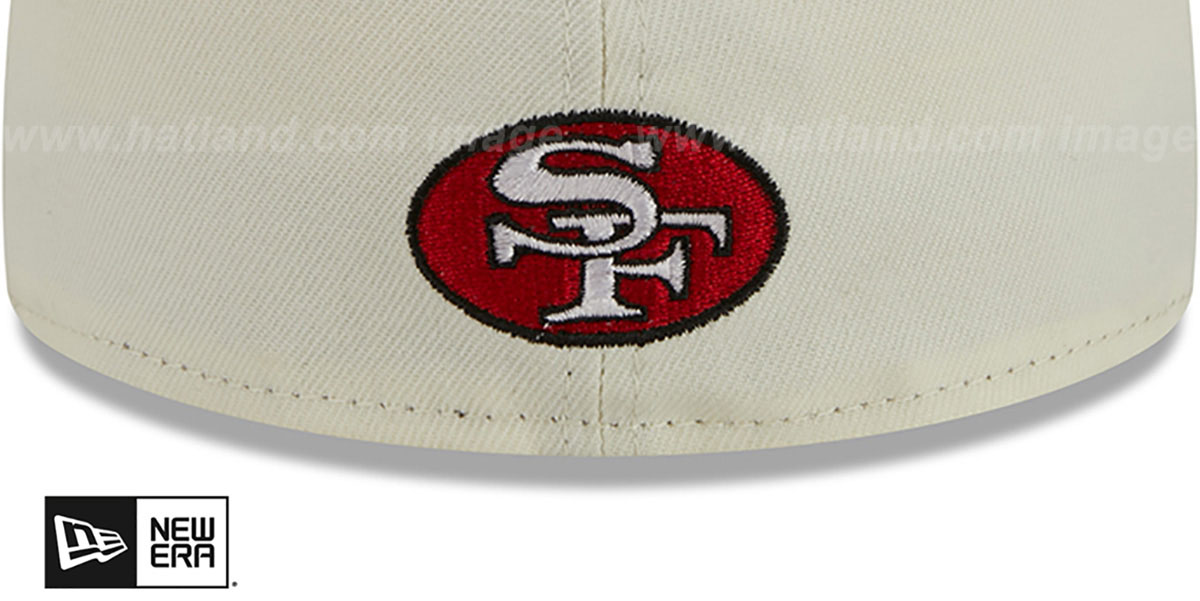 San Francisco 49ers NFL LIGATURE White-Red Fitted Hat