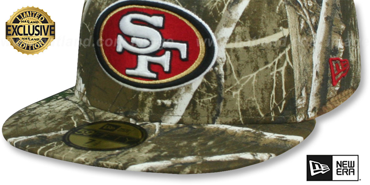 San Francisco 49ers NFL TEAM-BASIC Realtree Camo Fitted Hat