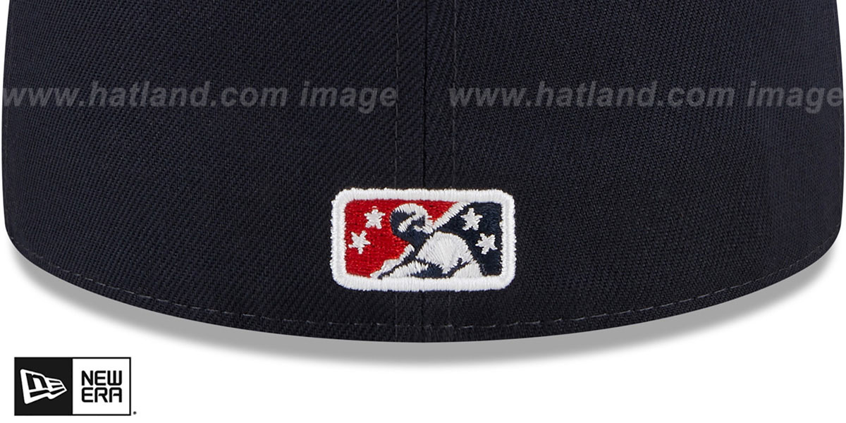 Louisville Bats MILB MARVEL DEFENDERS White-Navy-Red Fitted Hat