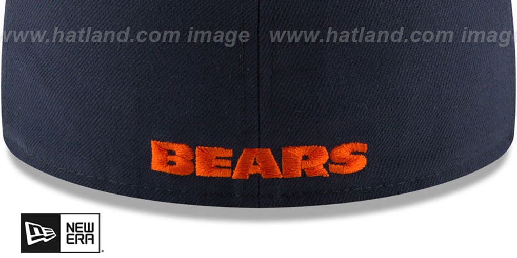 Chicago Bears NFL TEAM-BASIC Navy Fitted Hat by New Era