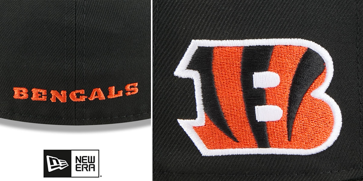 Cincinnati Bengals DECEPTOR Black Fitted Hat by New Era