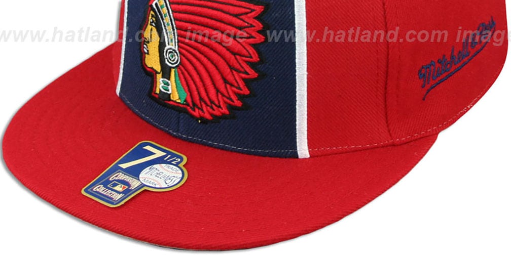 Boston Braves ZELLA Fitted Hat by Mitchell and Ness
