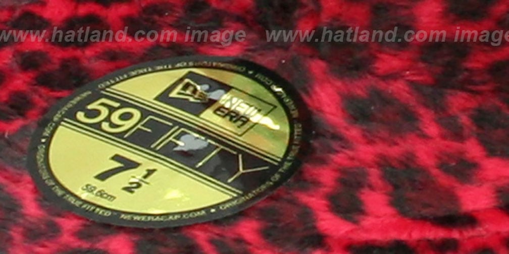 Atlanta Braves CHEETAH ANIMAL-FUR MESH-BACK Fitted Hat