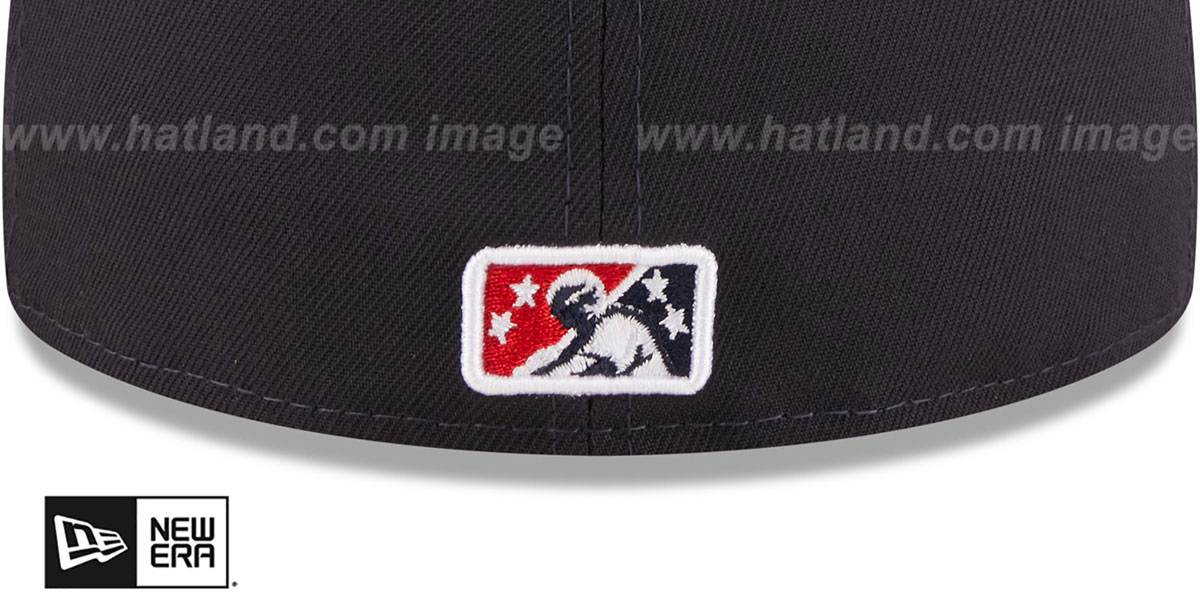 Mississippi Braves MILB ONFIELD HOME Navy-Red Fitted Hat
