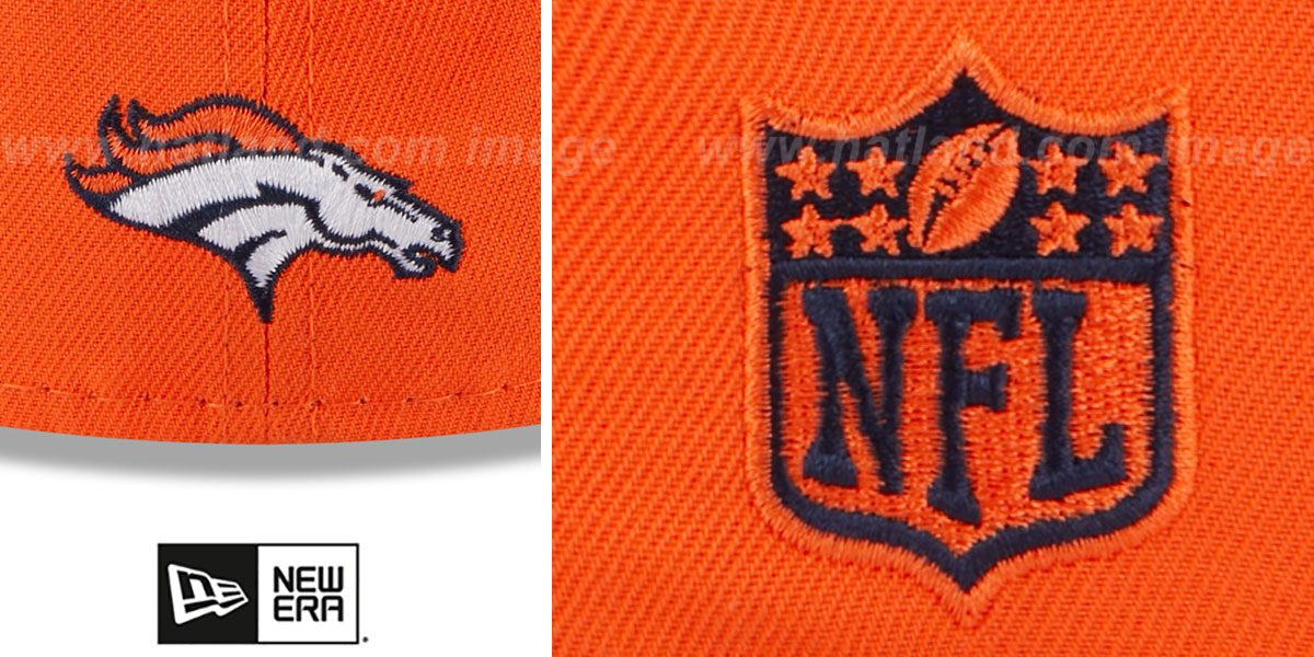Denver Broncos 2023 NFL DRAFT Orange Fitted Hat by New Era