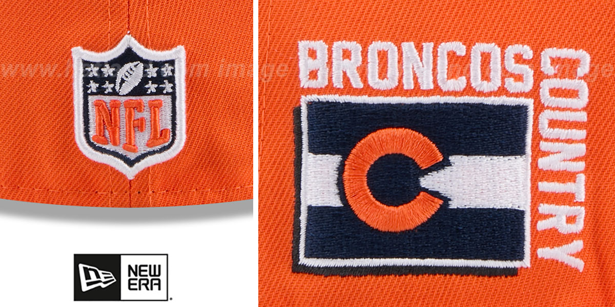 Denver Broncos 2024 NFL DRAFT Orange Fitted Hat by New Era