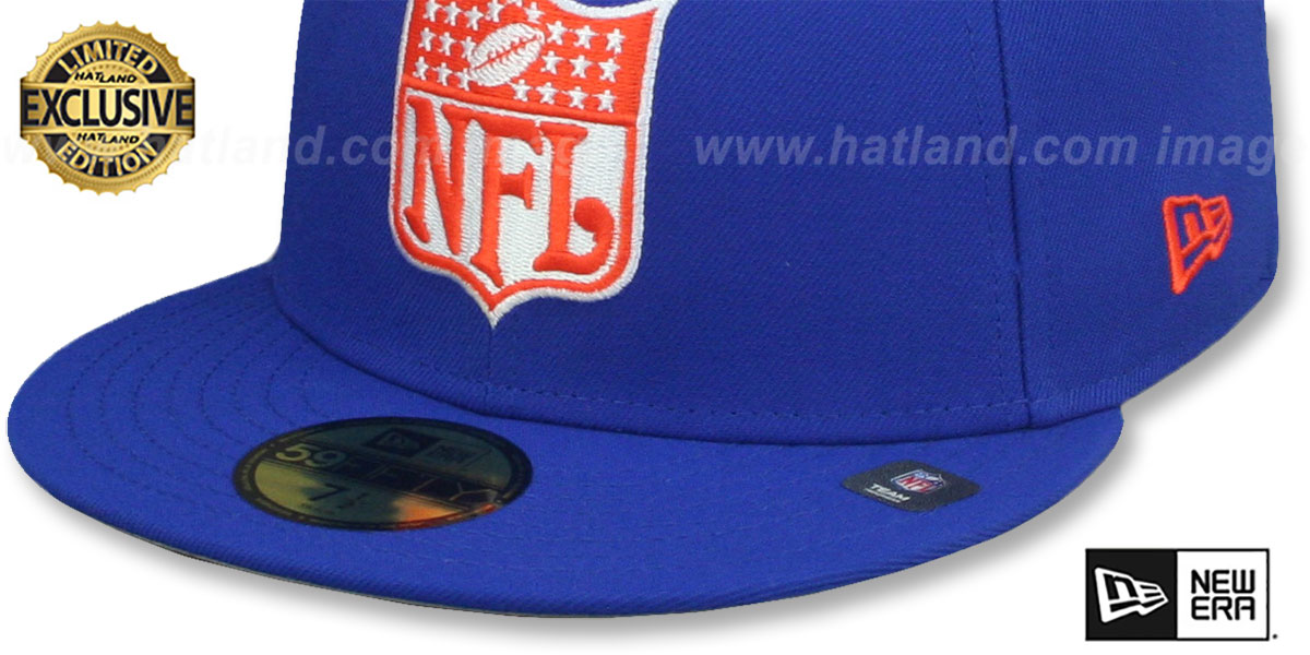 Denver Broncos THROWBACK NFL SHIELD-BASIC Royal Fitted Hat