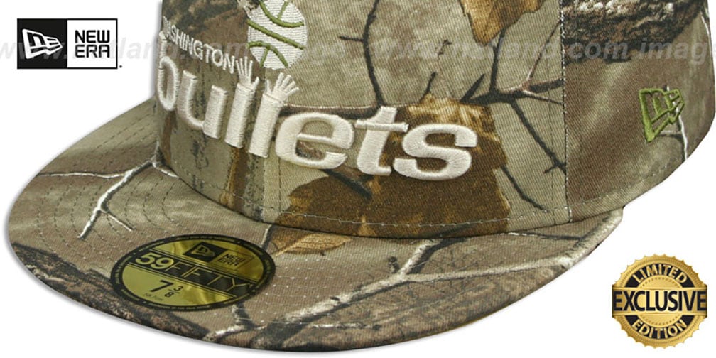 Bullets NBA TEAM-BASIC Realtree Camo Fitted Hat by New Era