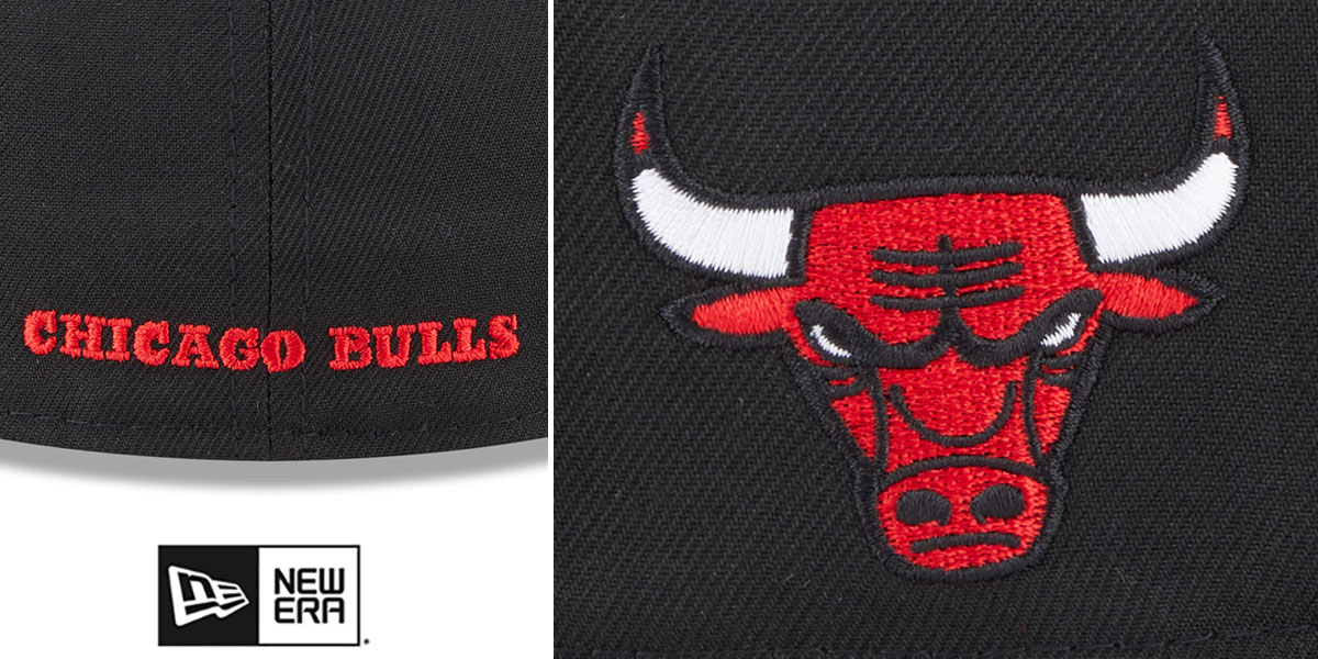 Chicago Bulls DECEPTOR Black Fitted Hat by New Era