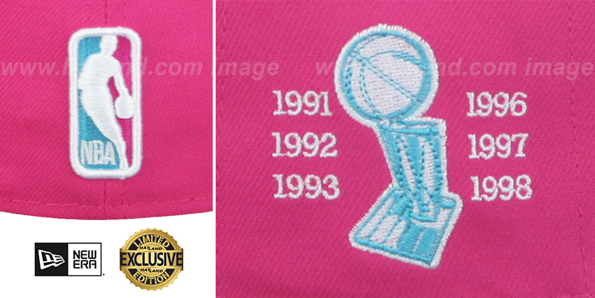 Chicago Bulls MIAMI VICE SIDE-PATCH Beetroot-Blue Fitted Hat