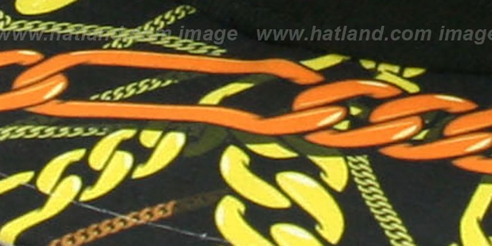 Chicago Bulls REAL CHAINS VIZA-PRINT Black Fitted Hat