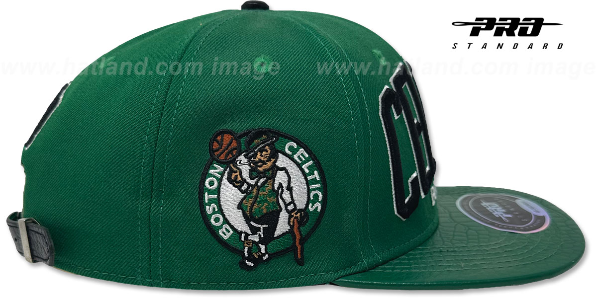 Boston Celtics RETRO-ARCH STRAPBACK Black-White Hat