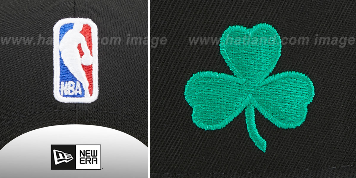 Boston Celtics STATEMENT SNAPBACK Black-Green Hat by New Era