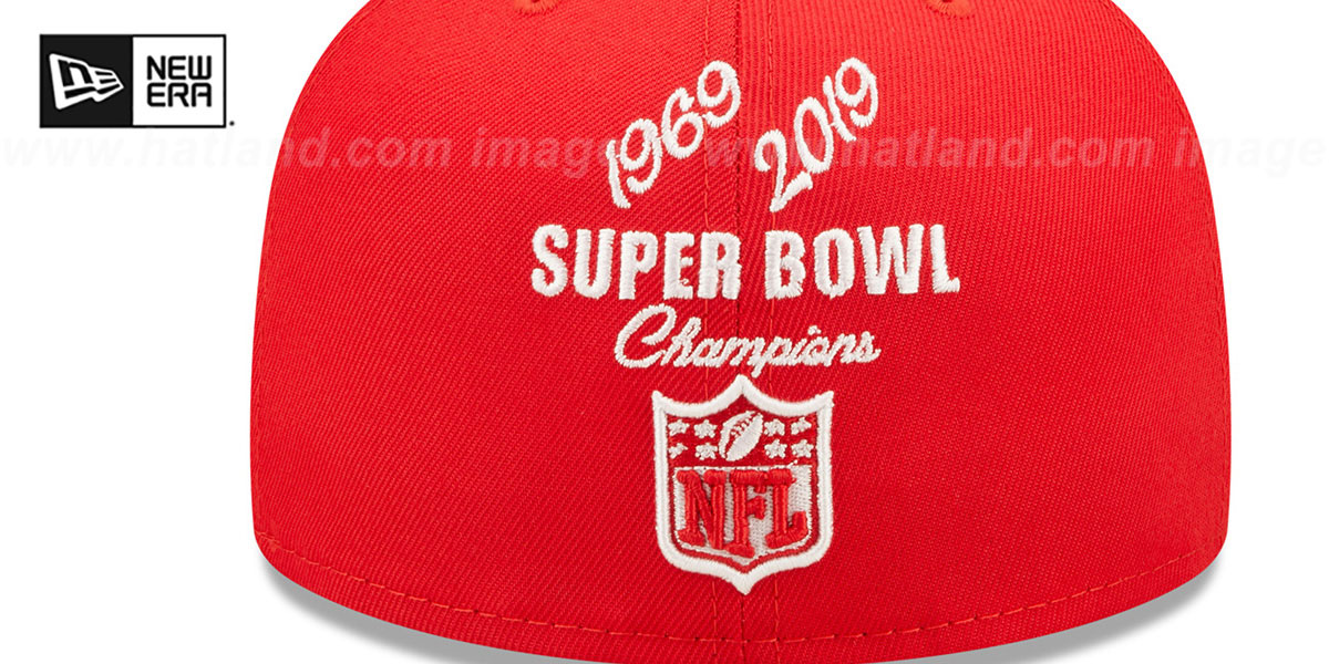Kansas City Chiefs CROWN CHAMPS Red Fitted Hat by New Era