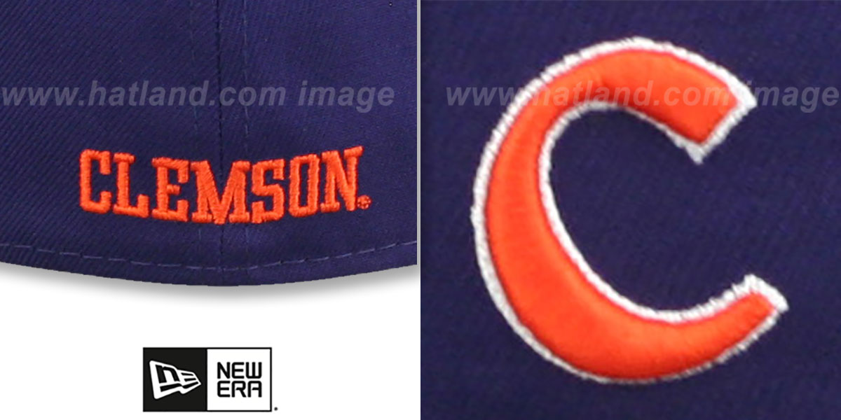 Clemson NCAA TEAM-BASIC SIDE PATCH Purple Fitted Hat
