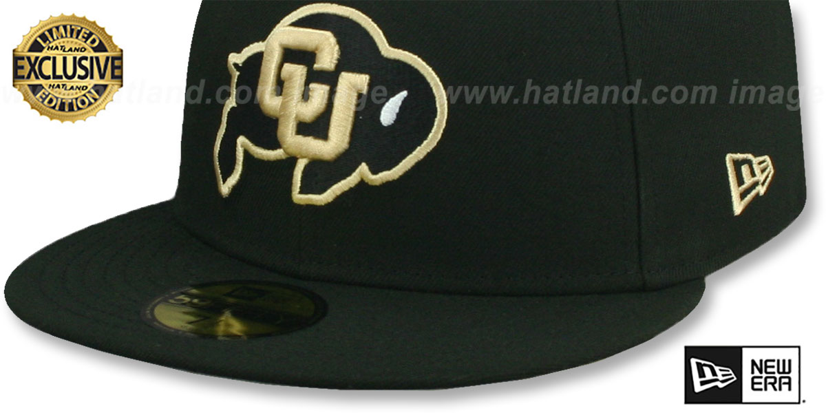 Colorado NCAA BUFFALO TEAM-BASIC Black Fitted Hat by New Era