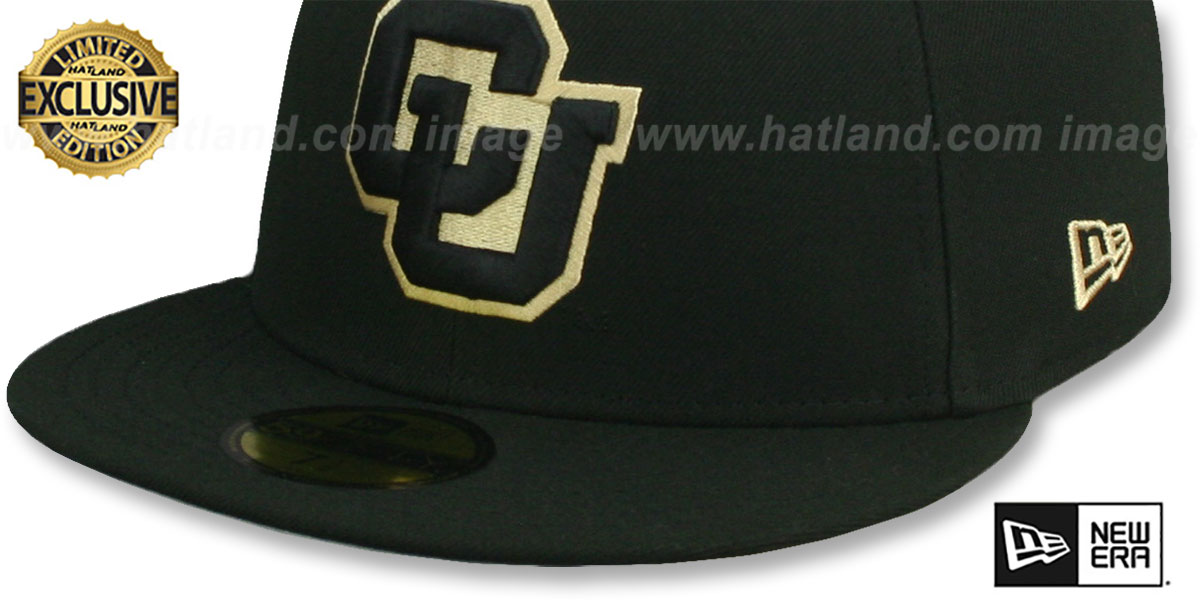 Colorado NCAA CU TEAM-BASIC Black Fitted Hat by New Era
