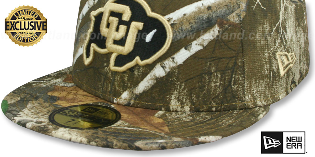 Colorado NCAA TEAM-BASIC Realtree Camo Fitted Hat by New Era