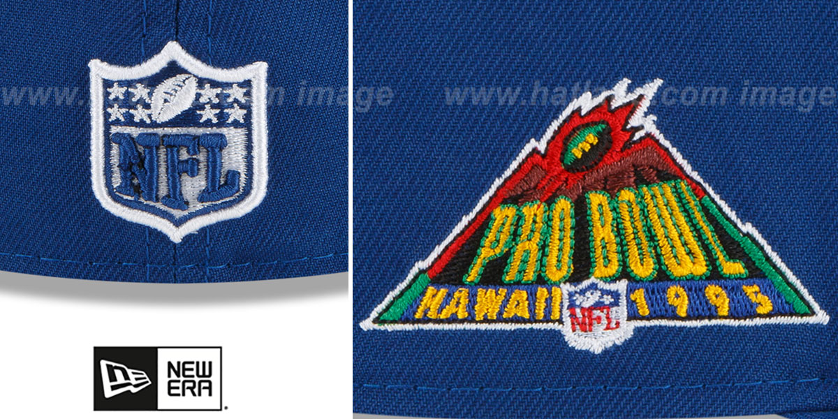 Indianapolis Colts 1995 PRO BOWL SIDE-PATCH Royal Fitted Hat