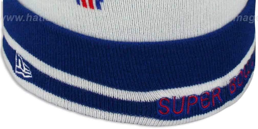 Baltimore Colts SUPER BOWL V White Knit Beanie Hat