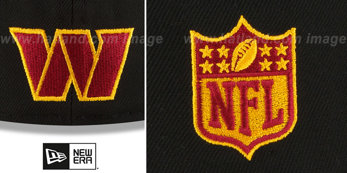 Washington Commanders 2022 NFL DRAFT Black-Burgundy Fitted Hat