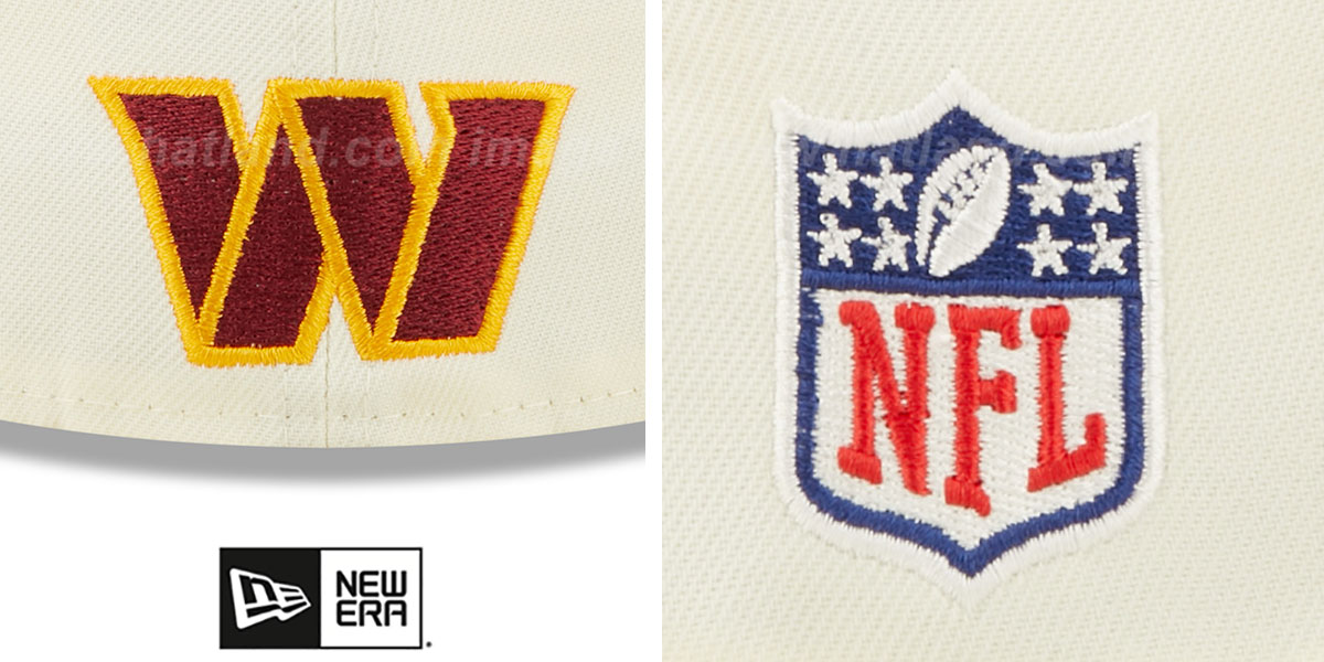 Washington Commanders 2022 NFL SIDELINE Cream-Burgundy Fitted Hat