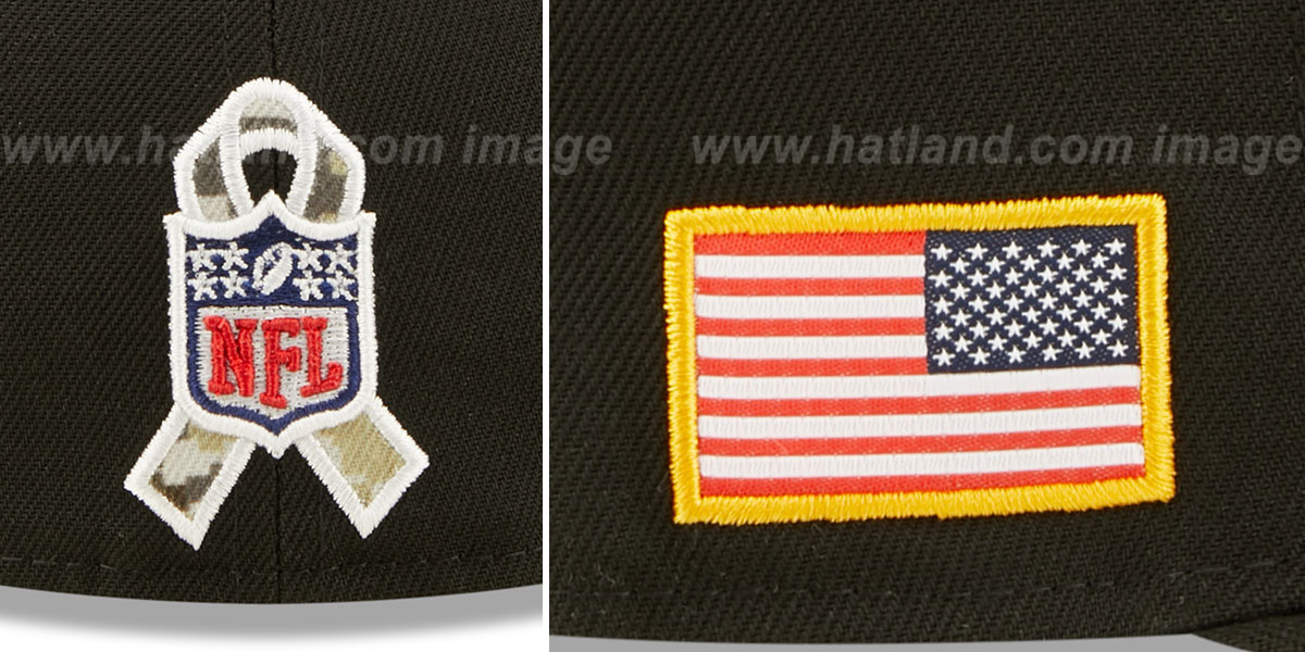 Washington Commanders 2022 SALUTE-TO-SERVICE Black Fitted Hat