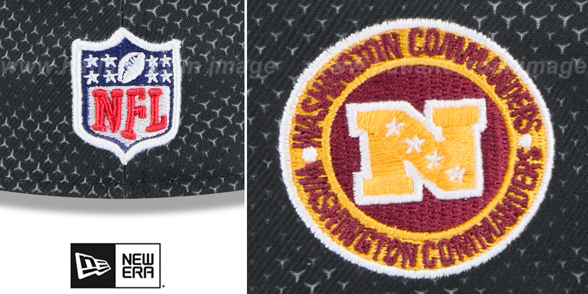 Washington Commanders 2024 NFL SIDELINE Black Fitted Hat