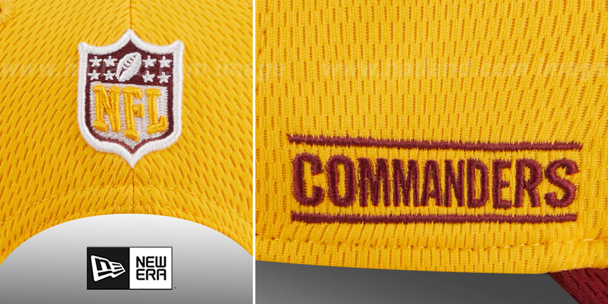 Washington Commanders DASHMARK SIDELINE SNAPBACK Gold-Burgundy Ha