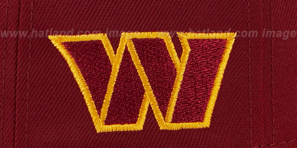 Washington Commanders NFL LIGATURE SNAPBACK Burgundy-Gold Hat
