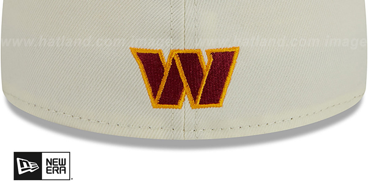 Washington Commanders NFL LIGATURE White-Burgundy Fitted Hat