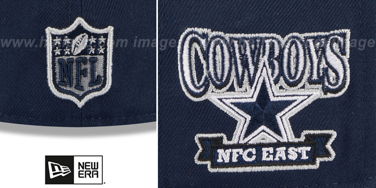 Dallas Cowboys HIDDEN SIDE-PATCH Navy-Grey Fitted Hat