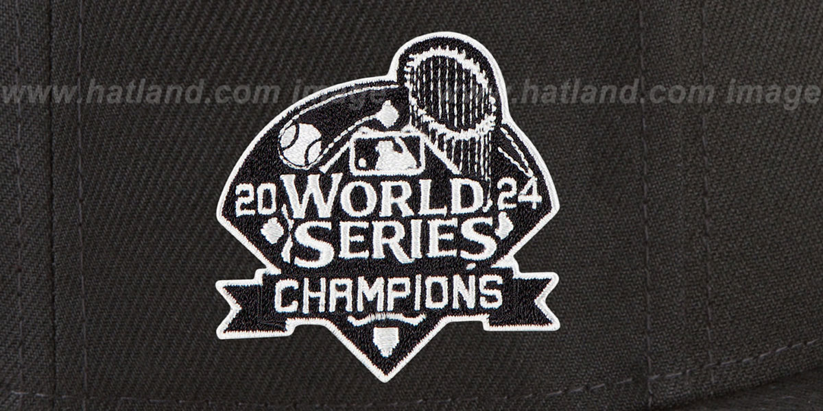 Los Angeles Dodgers 2024 WORLD SERIES CHAMPIONS Black-White Fitte