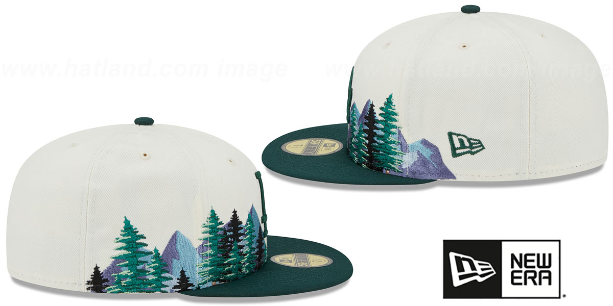 Los Angeles Dodgers EVERGREEN White-Green Fitted Hat